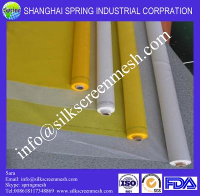 China bolting cloth(7T-200T) manufacturer/best mesh/silk screen printing 43t mesh count,55um,width3.7m white/yellow for sale