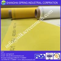 China screen printing on polyester mesh 72T white/yellow 100% polyester bolting cloth for sale