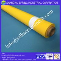 China screenprinting mesh 90T white/yellow 100% monofilament polyester mesh for sale