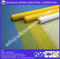 China polyester monofilament plain mesh 120T white/yellow for color designs printing silk screen printing for sale