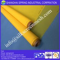 China polyester monofilament plain mesh 120T white/yellow for color designs printing silk screen printing for sale