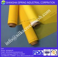 China screen printing fabric mesh 68T white/yellow polyester printing mesh for screen printing for sale