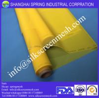 China screen printing fabric mesh 68T white/yellow polyester printing mesh for screen printing for sale