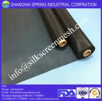 China 47T polyester window mesh fabric/black mesh fabric/bolting cloth for sale