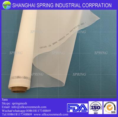 China White screen meshes for textile printing(7T-200T)/polyester screen printing mesh for sale