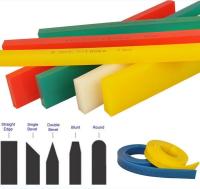 China High Wear Resistant Red Polyurethane Squeegee For Silk Screen Printing for sale