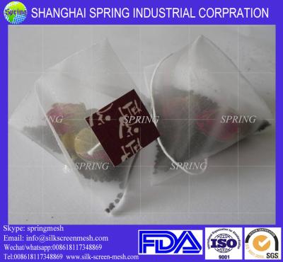 China Empty PET mesh tea bag for sale/filter bags for sale