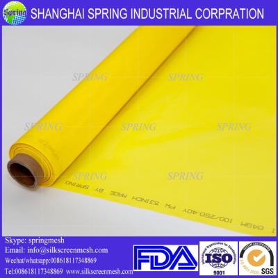 China Medical Equipment Printing Material Mesh 300 mesh screen white & yellow color for sale