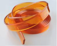 China Polyurethane Silk Screen Squeegee Rubber Scraping Strip 4m / Roll Length for sale