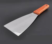 China Stainless steel 8 inch belt boring oil knife (wood handle) ink knife knives paint knife paint coating knife mixing for sale