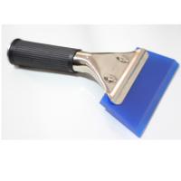 China Beef scraper hard color film wiper film wiper black beef tendon snow scraper scraper car foil tool short handle for sale