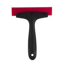 China Beef scraper hard color film wiper film wiper black beef tendon snow scraper scraper car foil tool short handle for sale