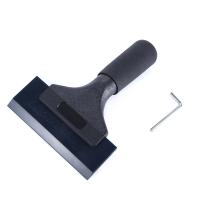 China Beef scraper hard color film wiper film wiper black beef tendon snow scraper scraper car foil tool short handle for sale