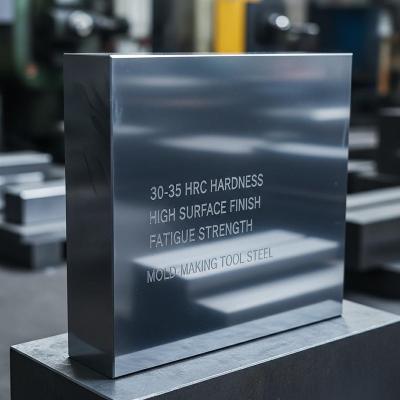 China 30-35HRC Hardness Mold Tool Steel with High Surface Finish and High Fatigue Strength for Mold Production for sale