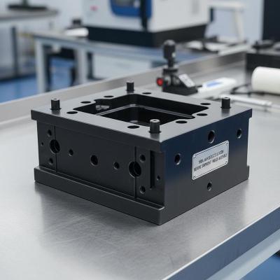 China Precision Machined Injection Mold Base with Black Anodizing and 100 Percent Inspection Before Shipment for Mold Assembly for sale