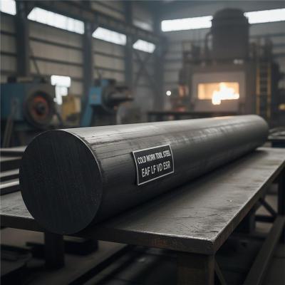 China 3000-6000mm Length Cold Work Tool Steel with EAF LF VD ESR Production Process in Black Milling Machined Condition for sale