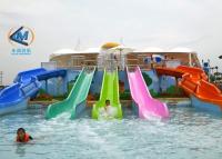 China 1.9m/2.5m Height Outdoor Water Slide with 8-10mm Thickness for Amusement Parks and Resorts for sale