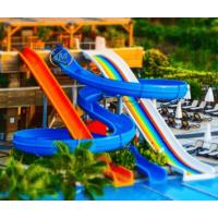 China FRP Water Slide 8-10mm Fiberglass Outdoor Amusement Park Custom Color Rust Proof for sale