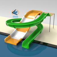 China FRP Water Slide 8-10mm Fiberglass Outdoor Amusement Park Custom Color Rust Proof for sale