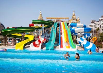 China Commercial Anti-Ultraviolet Aqua Water Park Slide 6M Height with 8-10mm Fiberglass for Hotels & Resorts for sale
