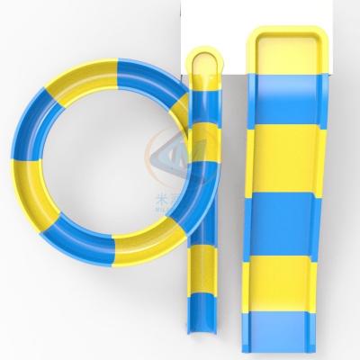 China Commercial Low Platform Water Slide MLWM008 with 8-10mm Fiberglass Thickness and Custom Height Options for sale