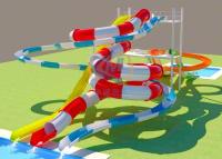 China Combined Spiral Water Slide with 6M+ Platform Height and 12-Month Warranty for Outdoor Pool Installation for sale