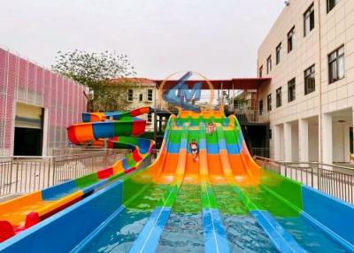 China Multiple Lines Water Racer Slide MLRC005 with 600mm Width and 8-10mm Fiberglass for Amusement Parks for sale