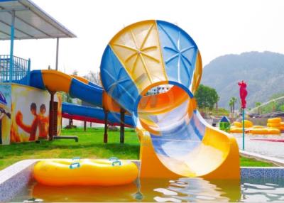 China Children Water Slide 1.9m Height Fiberglass Pool Slide with 12-Year Durability and 2-Person Capacity for Amusement Parks for sale