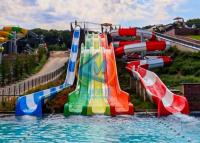 China Long Lifespan Fiberglass Pool Slide 5-10m Height Custom Colors FRP for sale