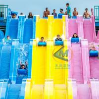 China Octopus Racer Water Slide MLRC007 with 8-10mm FRP Construction and 8M+ Platform Height for Outdoor Aqua Parks for sale