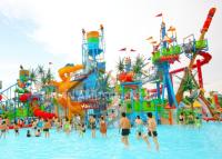 China 52x38m Large Aquatic Park Playground with 21m Height Water Slides for Adults and Children for sale