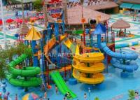 China 35x20m Fiberglass Water Playground for Amusement Park Hot Dip Galvanized Steel for sale