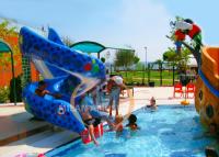 China Fiberglass Kids Snake Slide 2.5m Height with 10m³/h Water Flow for Water Parks and Pools for sale