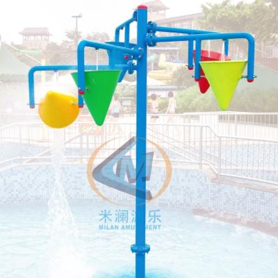 China Outdoor Wet Deck Splash Pad with Steel/FRP Construction for Teenagers - Multiple Spray Features & Custom Sizing for sale