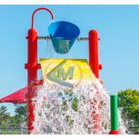 China Outdoor Wet Deck Splash Pad with Steel/FRP Construction for Teenagers - Multiple Spray Features & Custom Sizing for sale