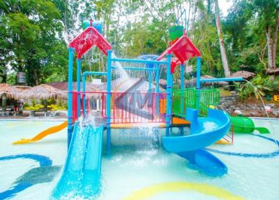 China Commercial Water Playground Equipment with FRP Slides & Steel Structure for Kids Parks and Water Pools for sale