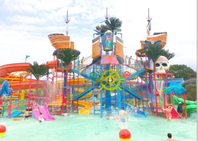 China Commercial Water Playground 55x40x15m with FRP Slides and Steel Structure | MILAN Brand for sale