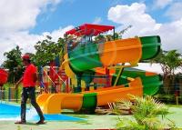 China Commercial Fiberglass Spiral Water Slide 3.0m Height with 60-80 m³/hour Flow for Pools & Amusement Parks for sale