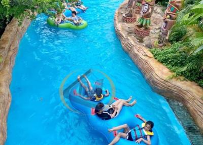 China Commercial Outdoor Aqua Park Lazy River System with 30kW Push Pump for 70-80m Sections for sale