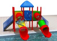 China Custom LLDPE Plastic Kiddie Pool Slide - Outdoor Water Playground Equipment with Optional Pool | 9506999000 HS Code for sale