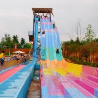 China MILAN Water Racer Slide High Speed Water Slide for Adults 12m Platform for sale