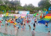China Customized Kids Water Park Playground with 114mm Steel Columns and FRP Slides | MLKWP015 Model for sale