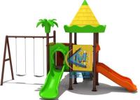 China 6x5.5m Outdoor Playground Slide with LLDPE Plastic & 114mm Steel Posts - Customizable Kids Play Equipment for sale