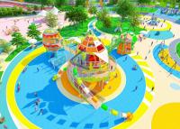 China Custom Non-Power Outdoor Playground Set 35x25m with Steel Platform and Plastic Slides for Parks for sale