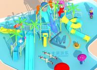 China Ocean Theme Water Park Playground Design 35x25m with Water Slides and Interactive Features for Amusement Parks for sale