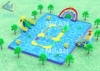 China Durable PVC Inflatable Park 45x30m with Custom Color Options and 1-Year Warranty for Outdoor Recreation for sale