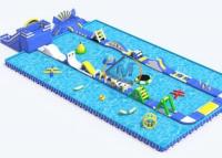 China PVC Inflatable Water Park 70x50m for Shoal Pool | Durable Outdoor Playground with 12-Month Warranty for sale