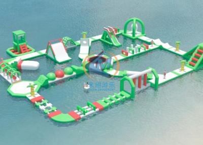 China PVC Inflatable Water Park 70x50m for Shoal Pool | Durable Outdoor Playground with 12-Month Warranty for sale