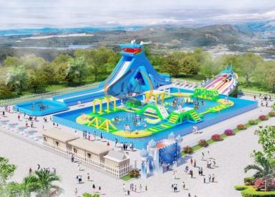 China Custom Inflatable Park Equipment 100x60m PVC Water Games with 1-Year Warranty for Outdoor Entertainment for sale