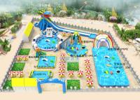China Custom Inflatable Park Equipment 100x60m PVC Water Games with 1-Year Warranty for Outdoor Entertainment for sale